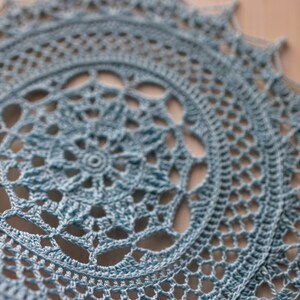 Blue Crochet Doily, 25 Cm, Leilani Doily Designed by Ramalakshmi ...