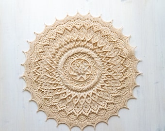 Crochet Doily Angela, 34 Cm, Designed by Patricia Kristoffersen, Cotton ...