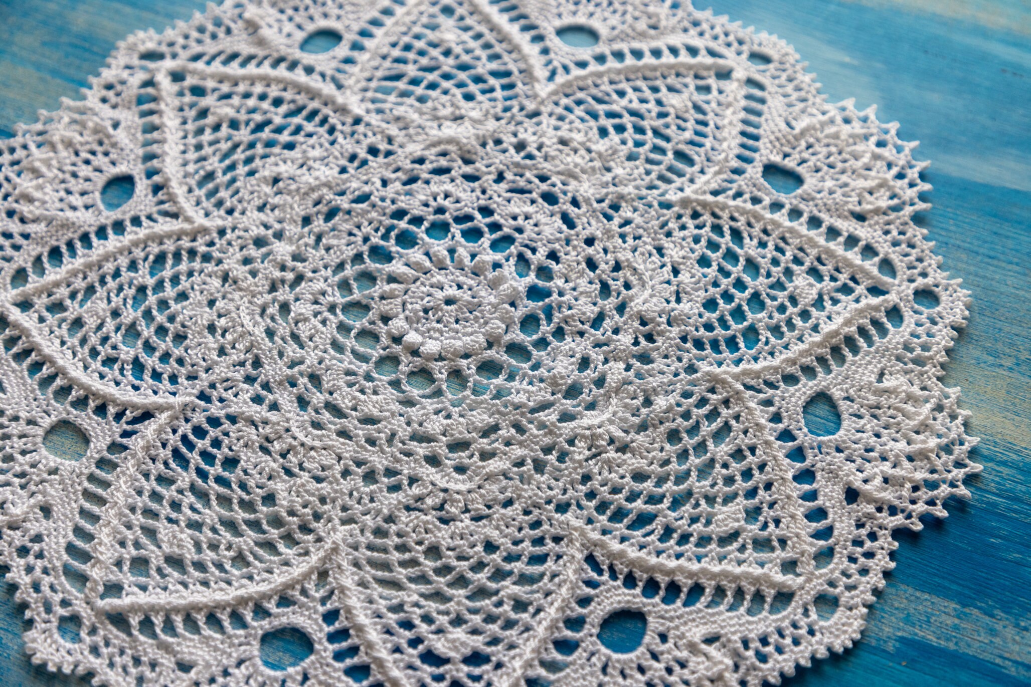 Crochet Doily Angela, 34 Cm, Designed by Patricia Kristoffersen, Cotton ...
