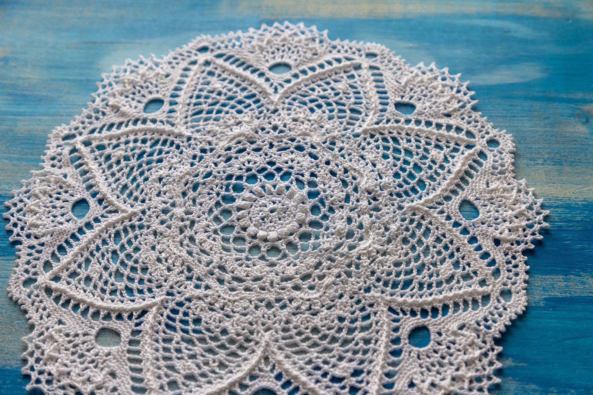 Crochet Doily Angela, 34 Cm, Designed by Patricia Kristoffersen, Cotton ...