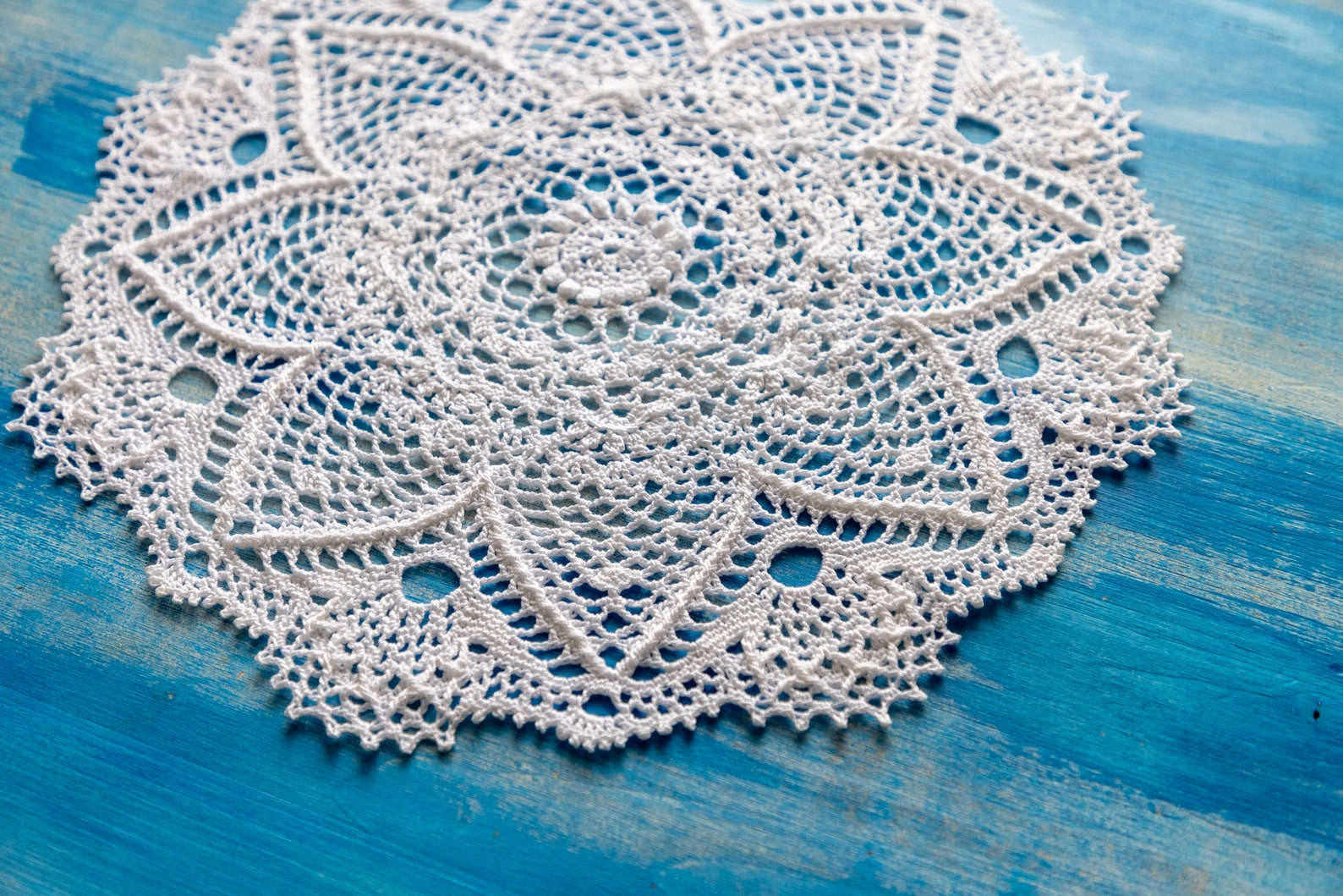 Crochet Doily Angela, 34 Cm, Designed by Patricia Kristoffersen, Cotton ...