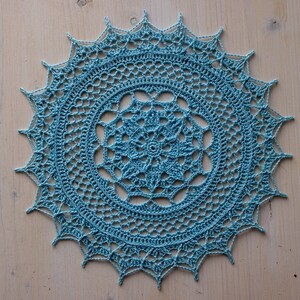 Blue Crochet Doily, 25 Cm, Leilani Doily Designed by Ramalakshmi ...