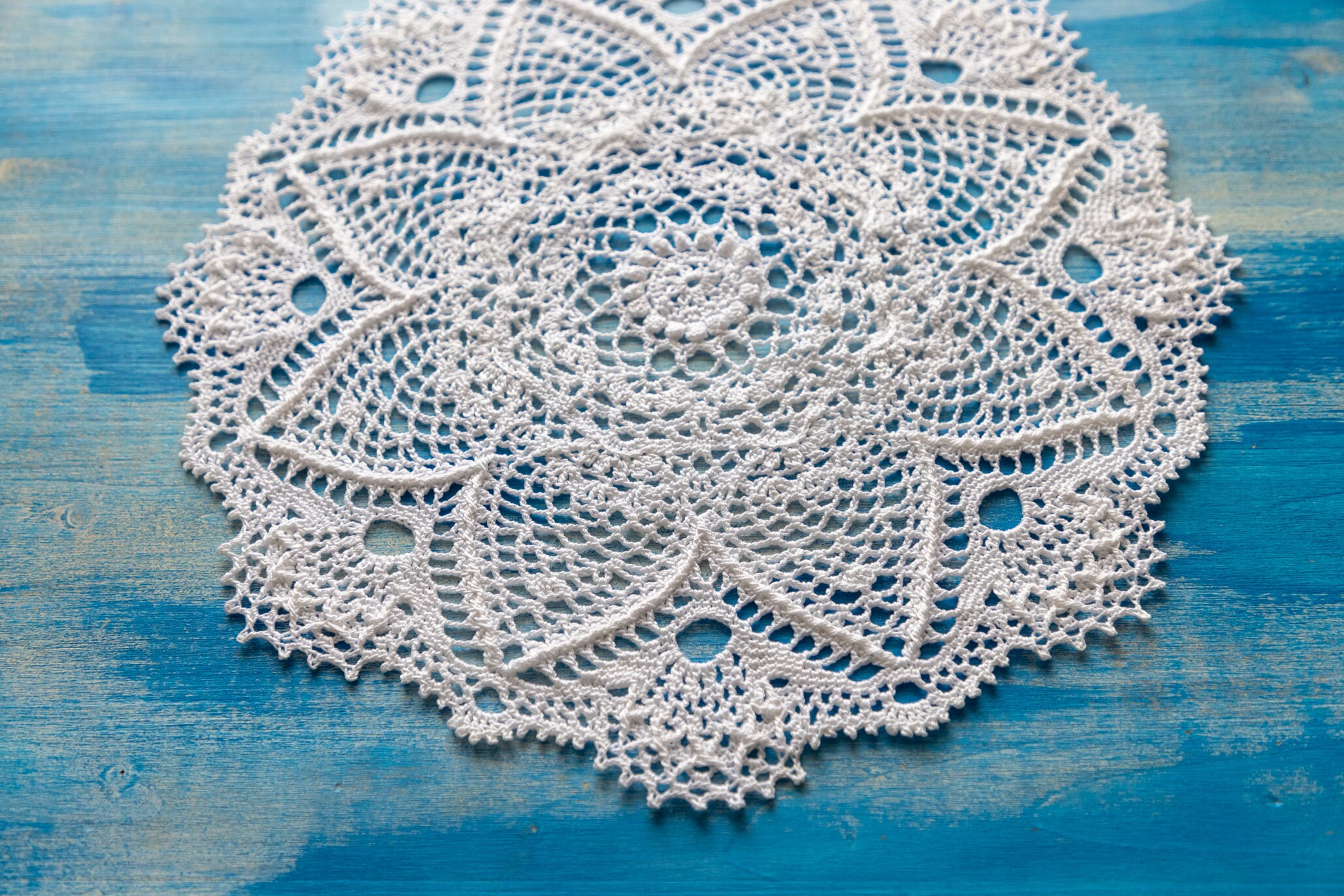 Crochet Doily Angela, 34 Cm, Designed by Patricia Kristoffersen, Cotton ...
