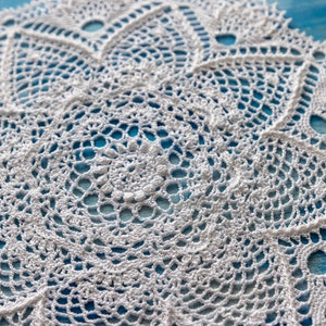 Crochet Doily Angela, 34 Cm, Designed by Patricia Kristoffersen, Cotton ...