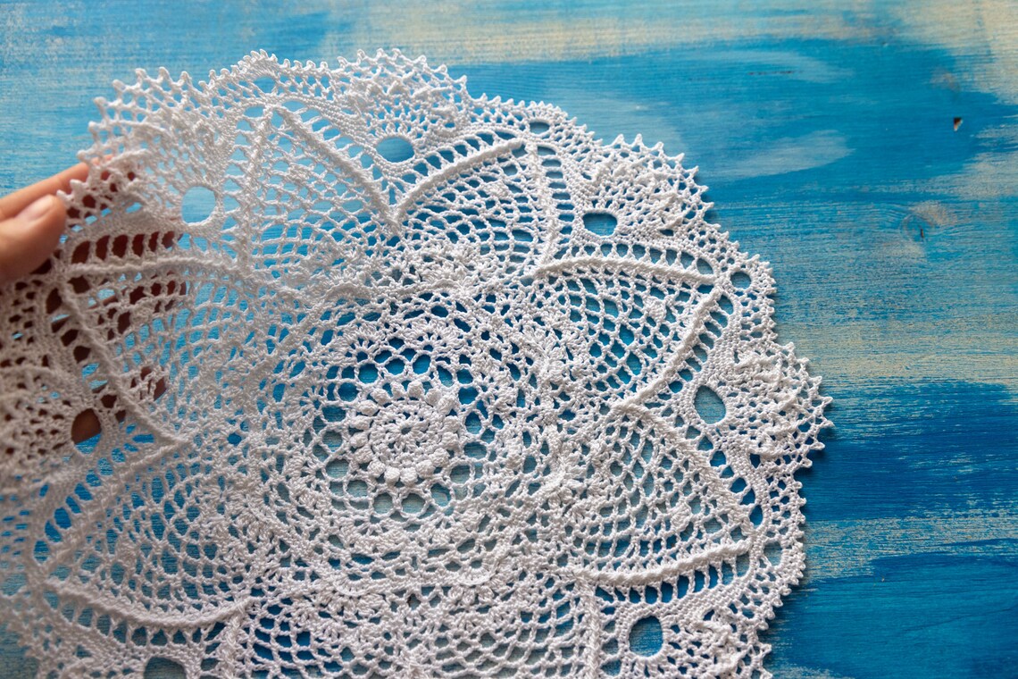 Crochet Doily Angela, 34 Cm, Designed by Patricia Kristoffersen, Cotton ...