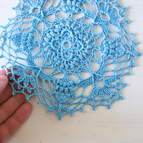 Crochet Doily Edith, 36 Cm, Designed by Grace Fearon, Textured Doily ...