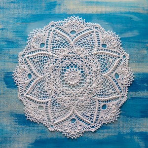 Crochet Doily Angela, 34 Cm, Designed by Patricia Kristoffersen, Cotton ...