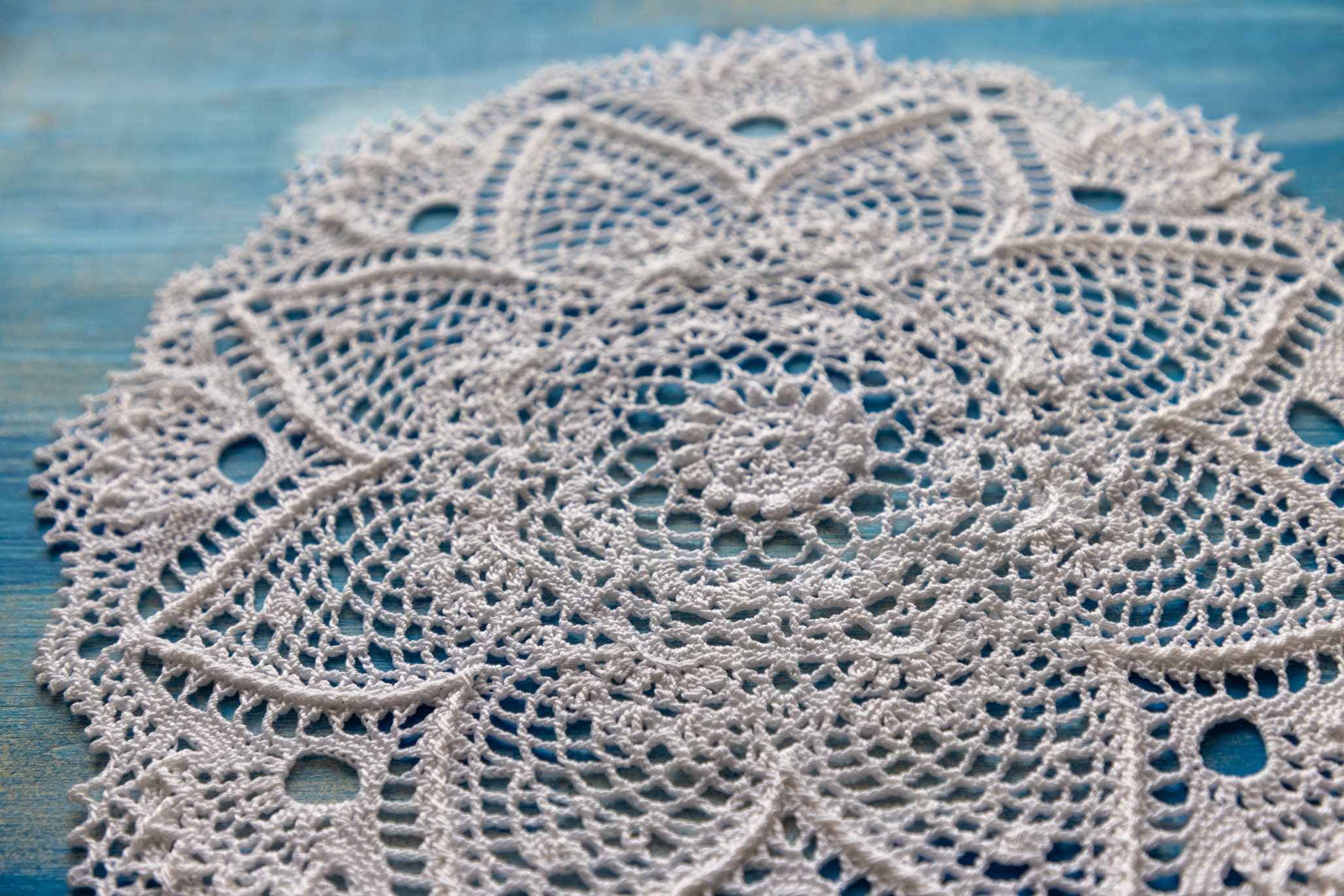 Crochet Doily Angela, 34 Cm, Designed by Patricia Kristoffersen, Cotton ...