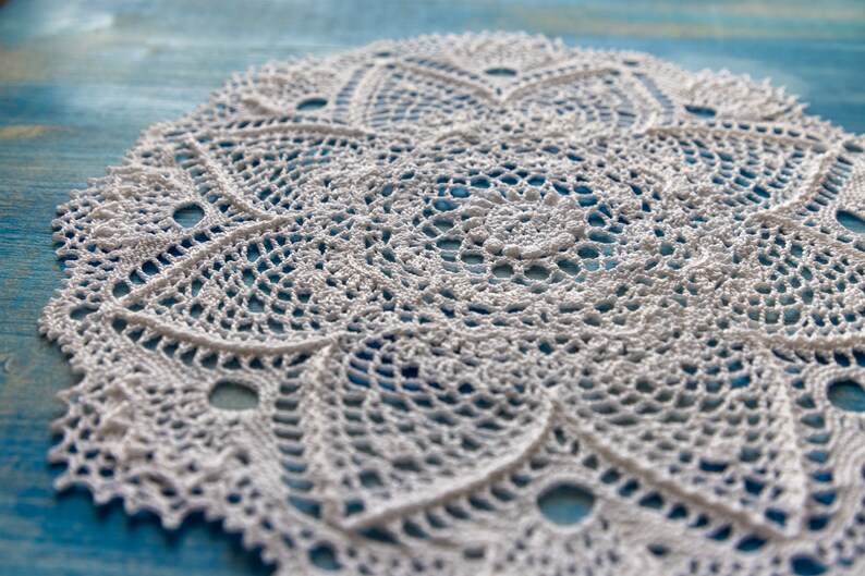 Crochet Doily Angela, 34 Cm, Designed by Patricia Kristoffersen, Cotton ...