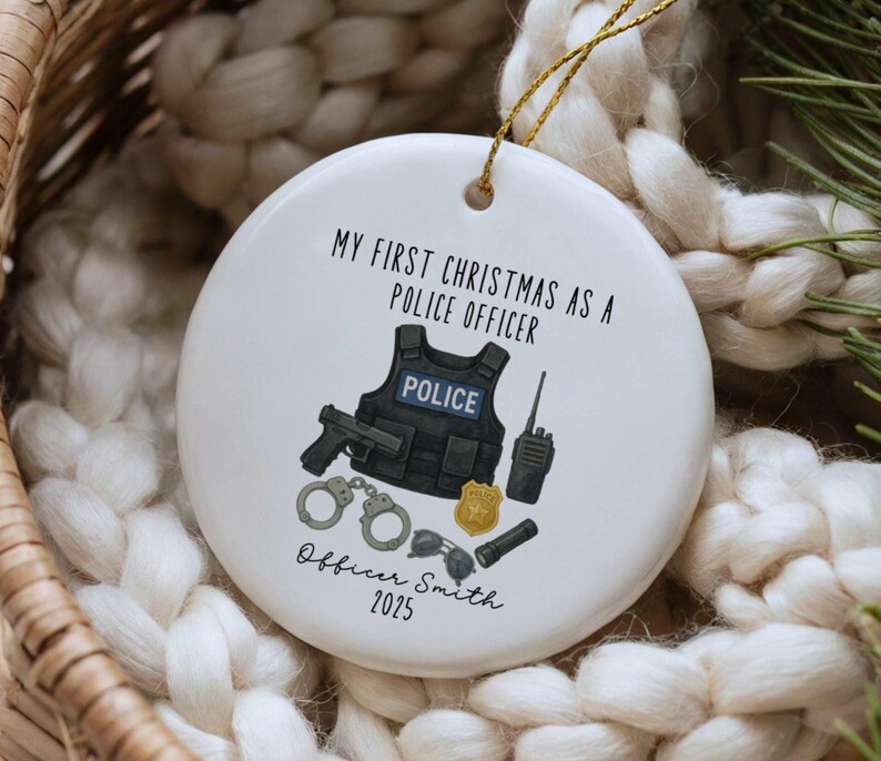 My First Christmas, First Responder Xmas Gift, Police Gift ...