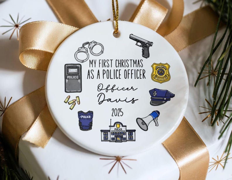 My First Christmas, First Responder Xmas Gift, Police Gift ...