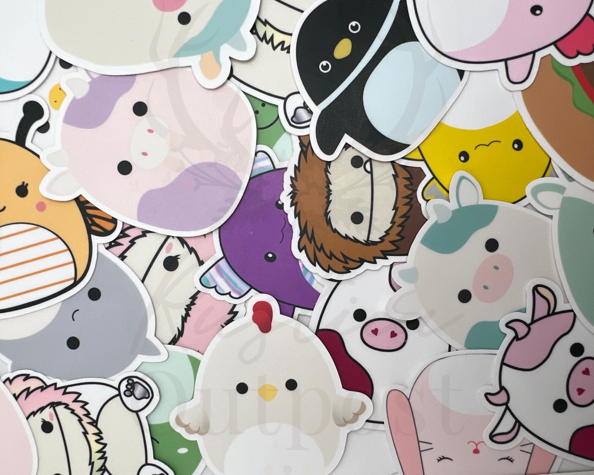 3 Waterproof Vinyl Squishmallows Inspired Stickers Decals - Etsy