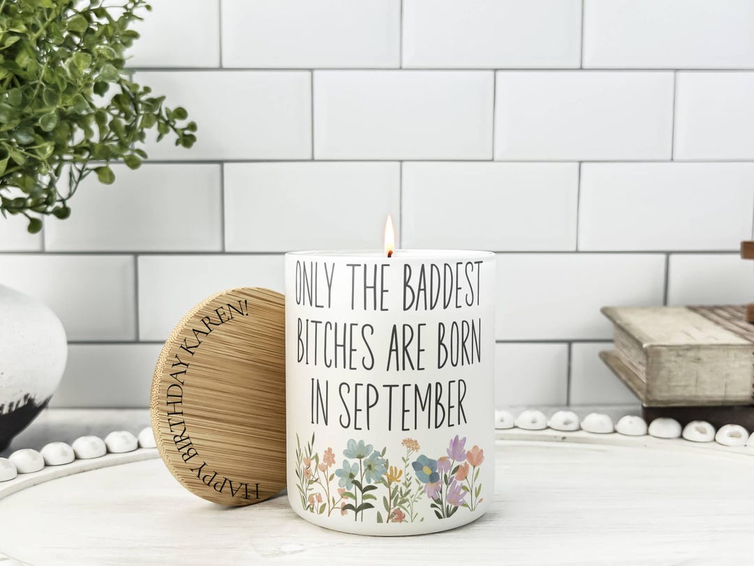 September Birth Month Candle, Birthday Gift for Her, Gift for Friend ...