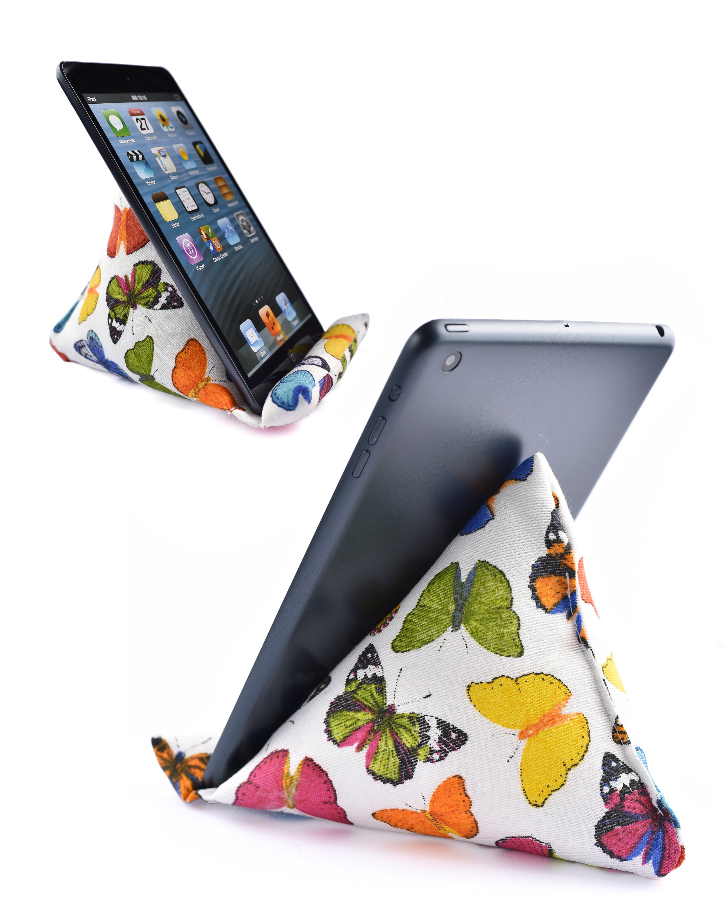 Handmade Phone Pillow Holder - the Wedge Mobile Device Stand - Fabric ...