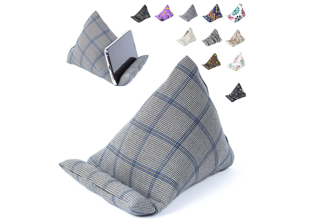 Handmade Phone Pillow Holder - the Wedge Mobile Device Stand - Fabric ...