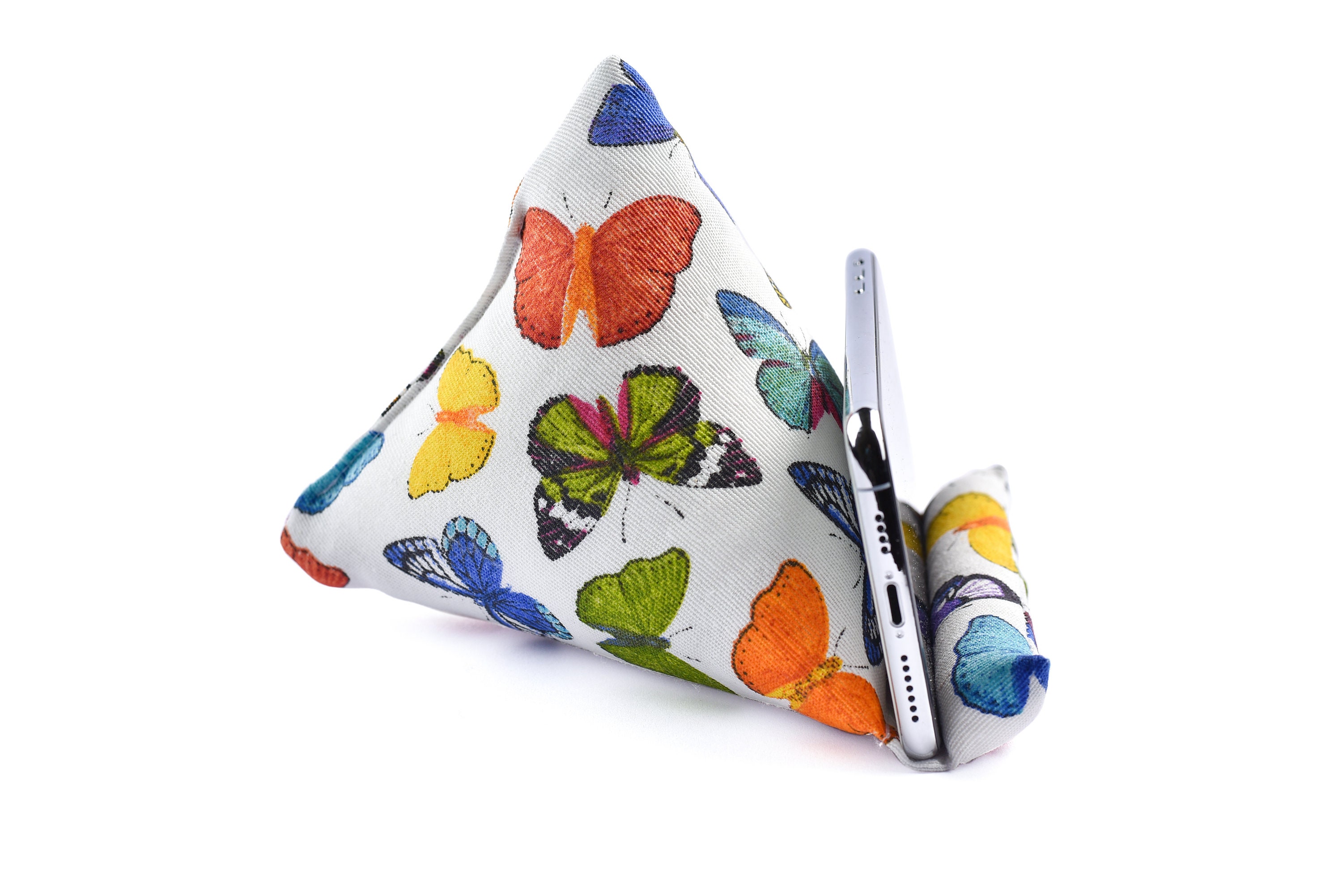 Handmade Phone Pillow Holder - the Wedge Mobile Device Stand - Fabric ...