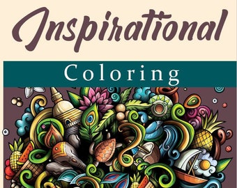 Inspirational Coloring Book - Etsy