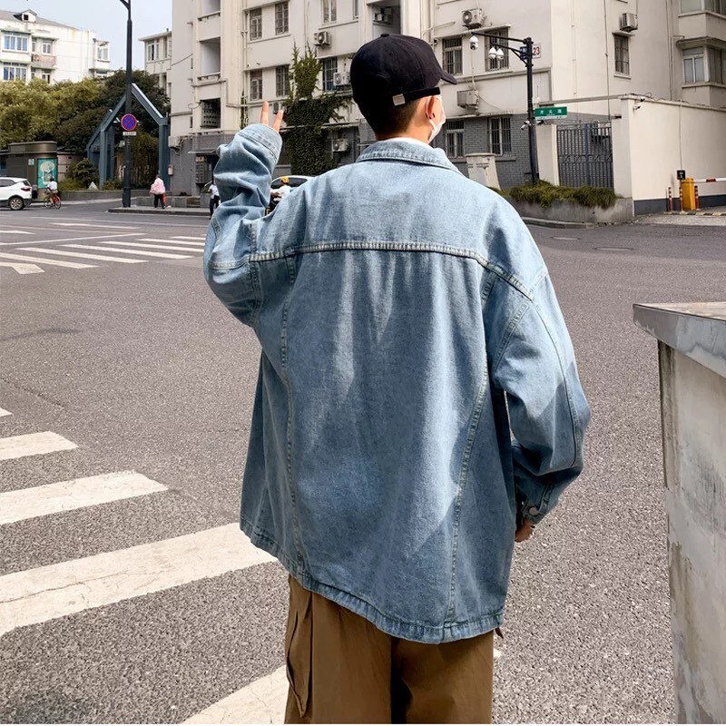 Jackets Men Spring Streetwear Style L Loose Cargo Pockets - Etsy