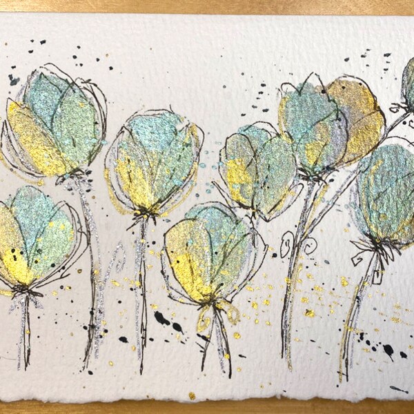 Hand Painted Cards - Etsy