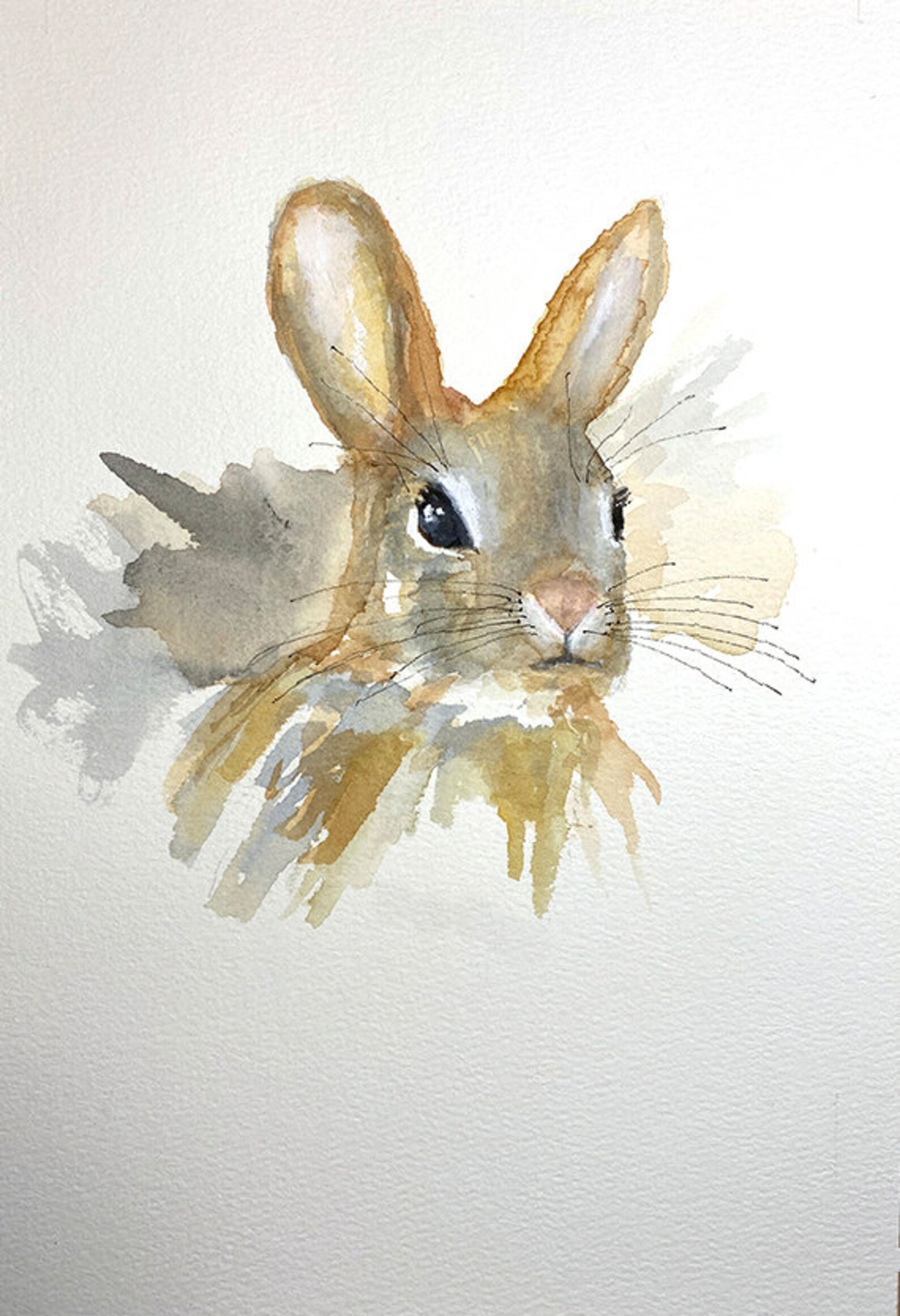 Original Rabbit PAINTING for Square Format NOT A PRINT Original ...