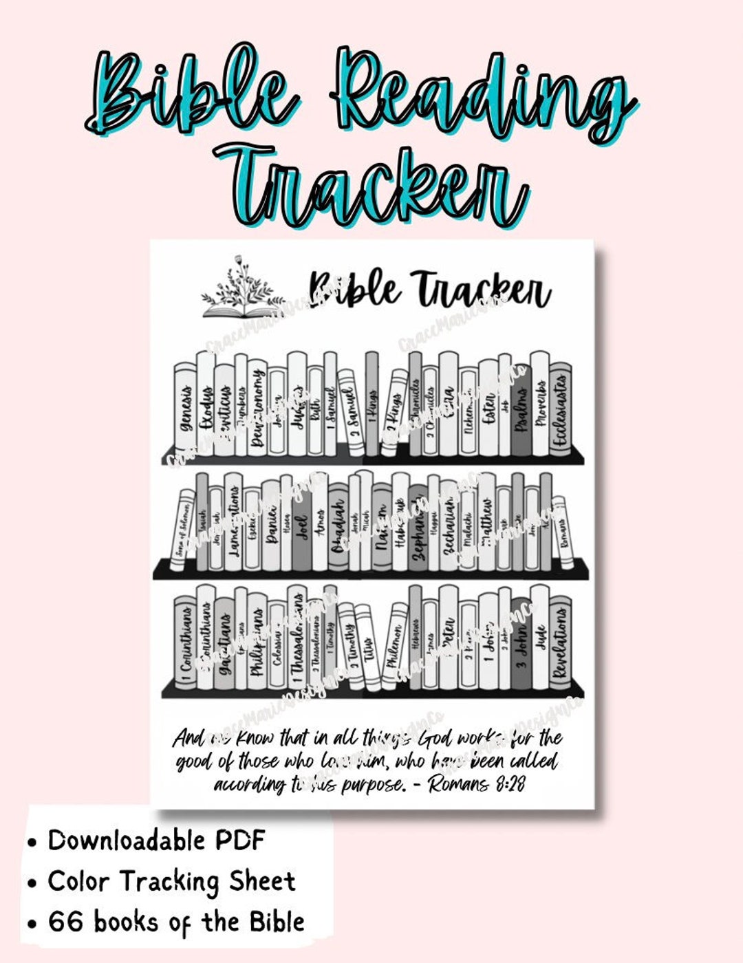 Bible Reading Tracker - Etsy