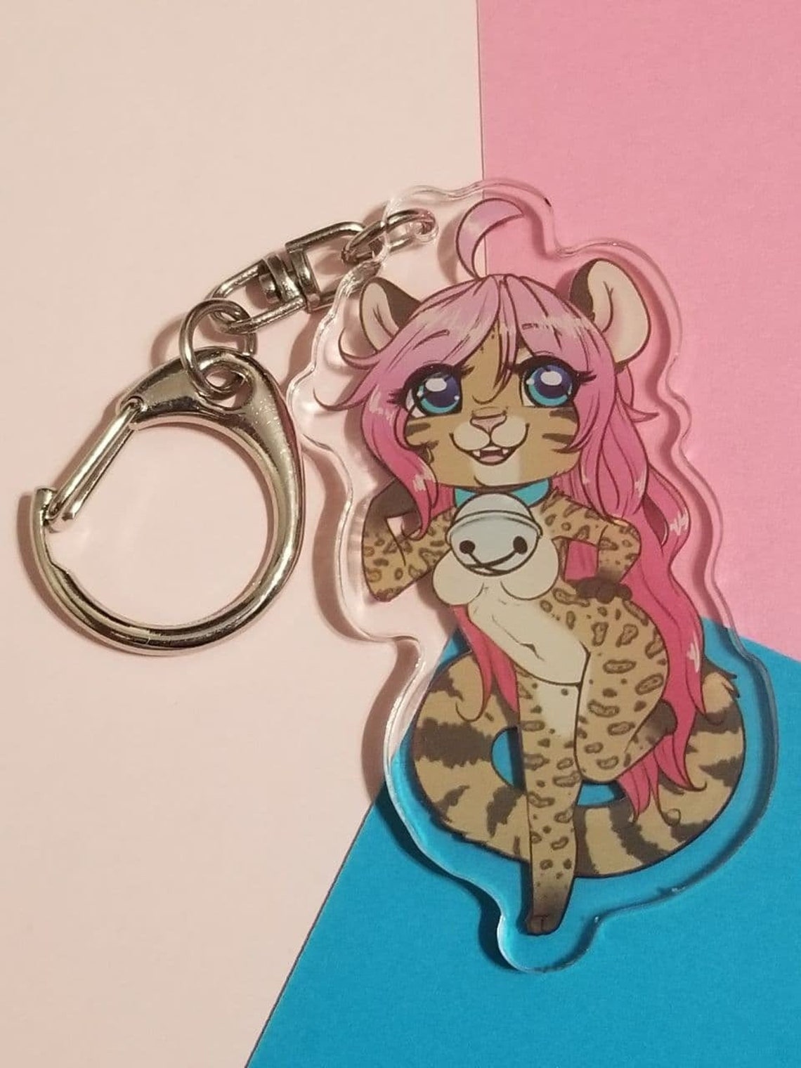 Tiny Tifa Acrylic Keychain Furry Keychain Fursona | Etsy