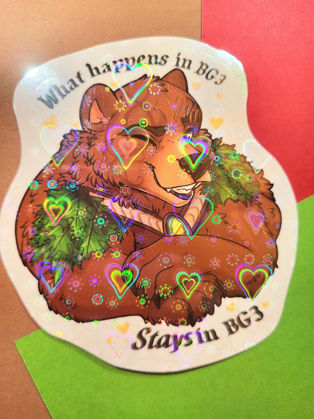 Flirty Halsin • Sticker • BG3 • Heart Foil - Etsy