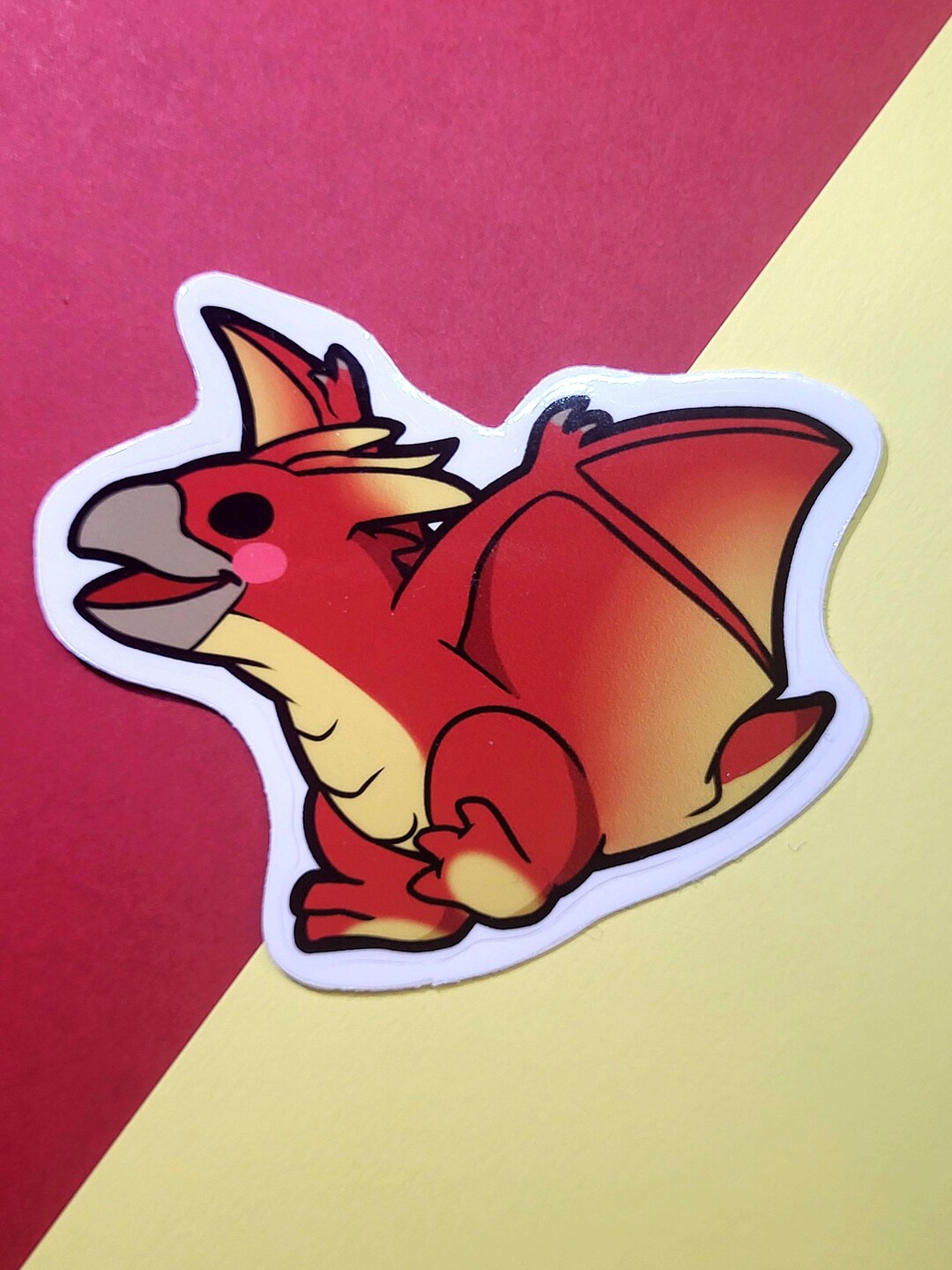 Chibi Rodan • Sticker • Dragon • Dragon - Etsy