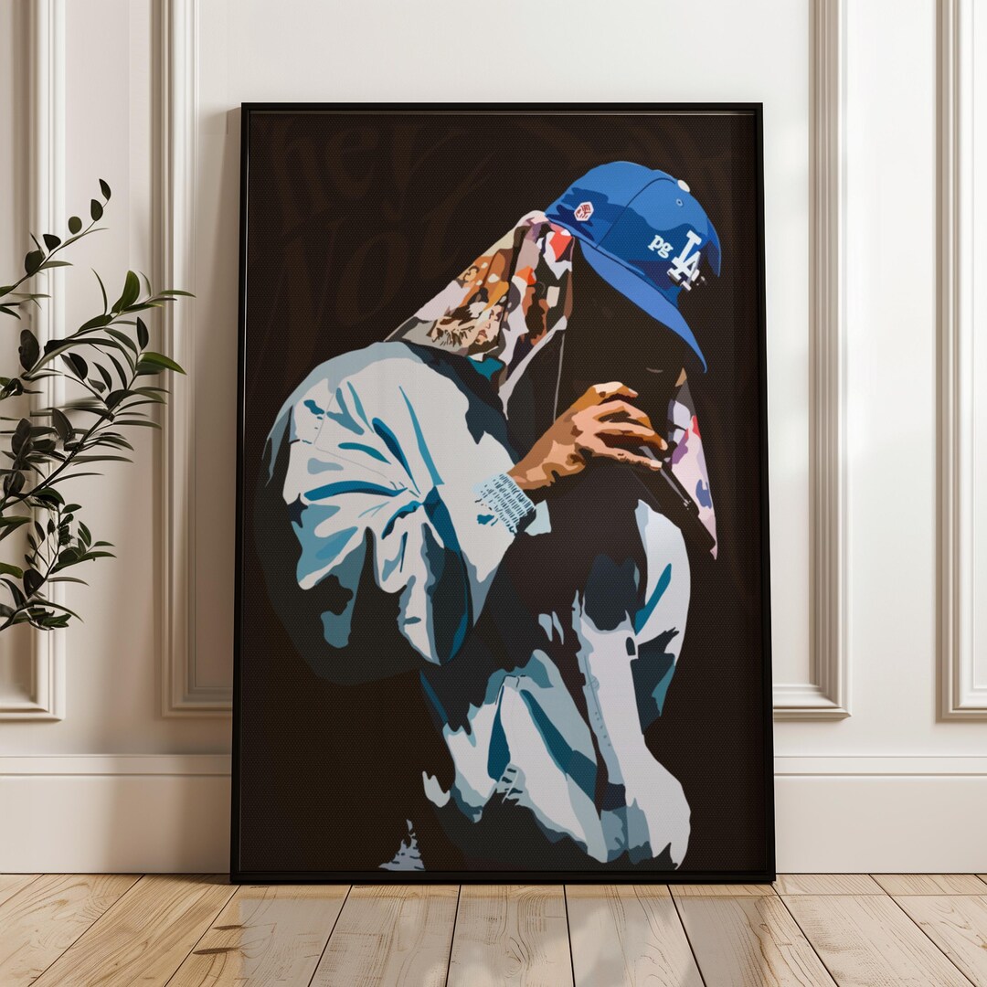 Kendrick Lamar Art Print: Hip-hop Legend Wall Decor (digital Download ...