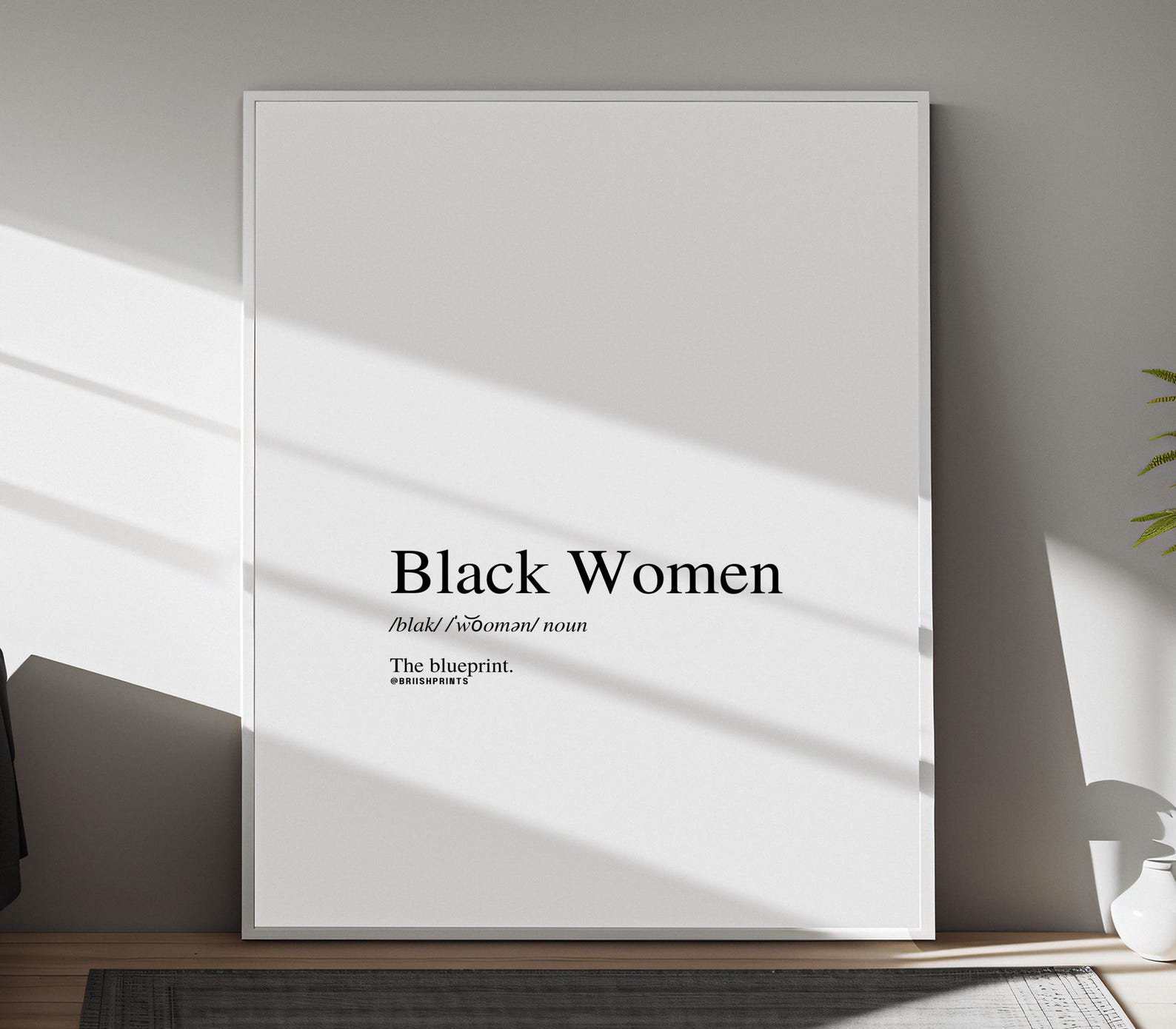 Definition of Black Women Digital Art | Empowering Wall Art for Modern ...