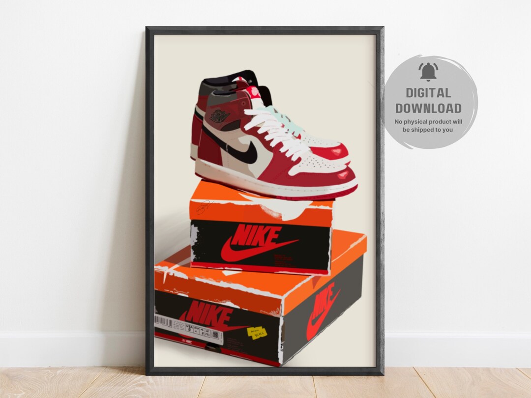 Air Jordan 1 Art Sneaker Art Poster Black Owned Wall Art Black Woman ...
