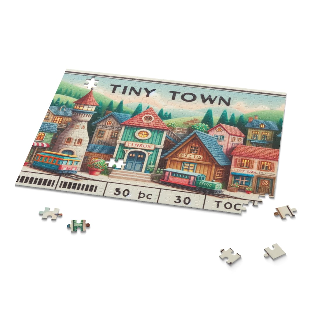 Tiny Town Collectors Puzzle 120, 252, 500-piece Game Night, Perfect ...