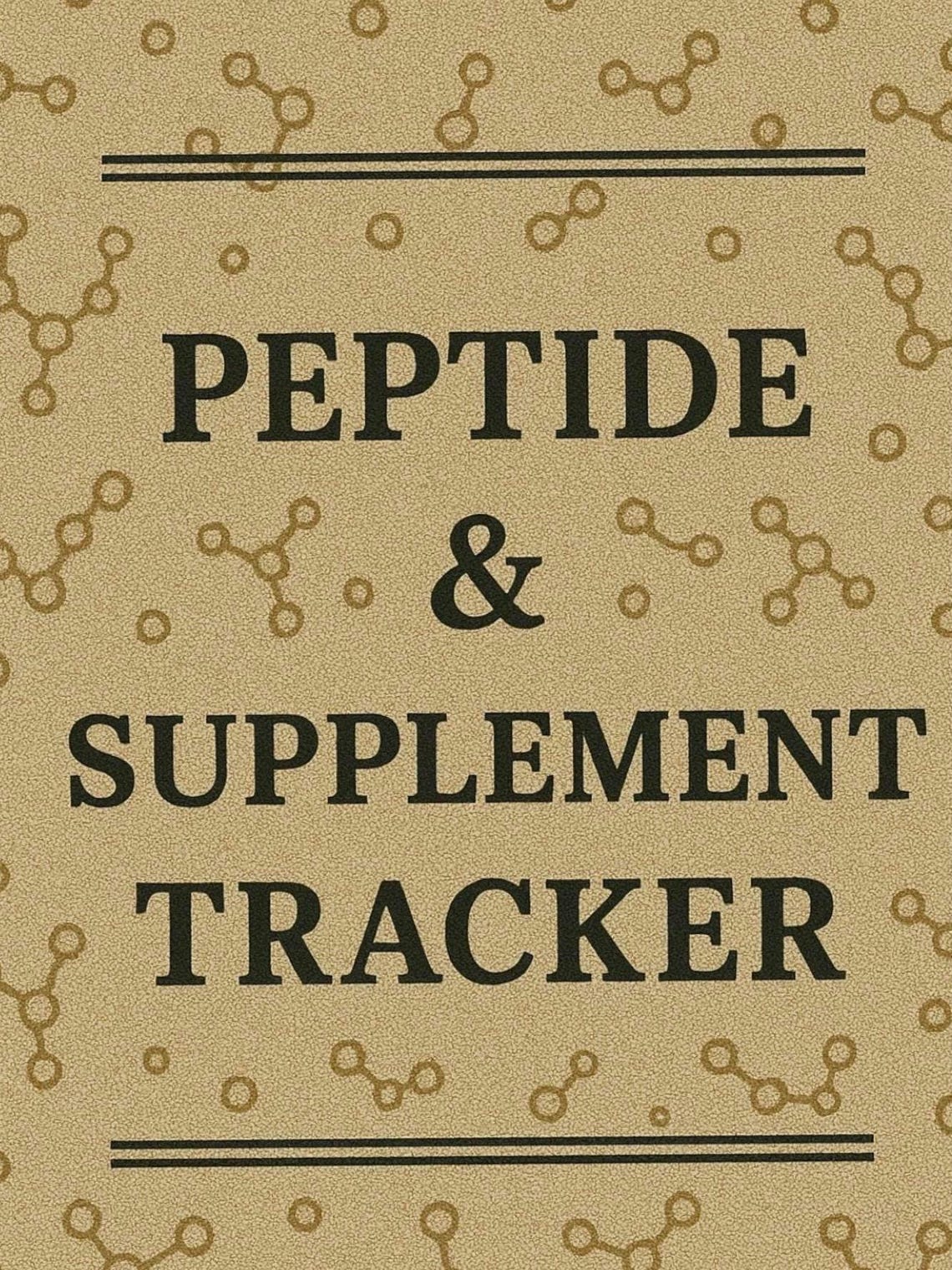 Peptide Journal Log – Printable Peptide Tracker for Peptides and ...