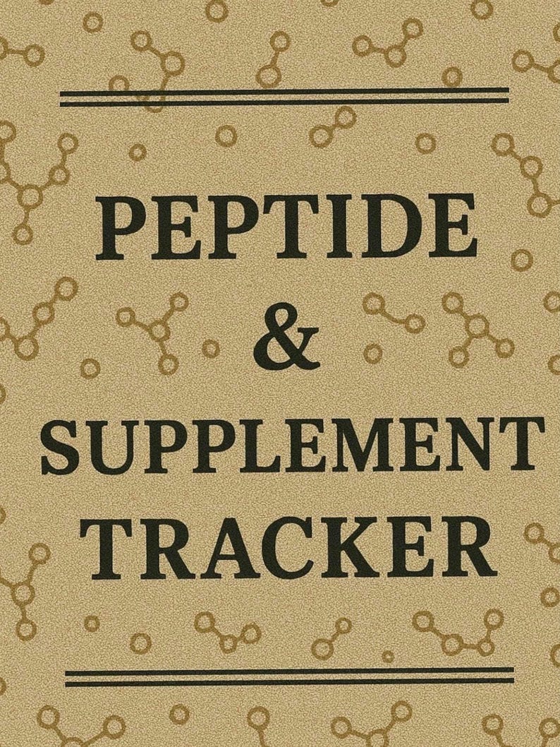 Peptide Journal Log – Printable Peptide Tracker for Peptides and ...