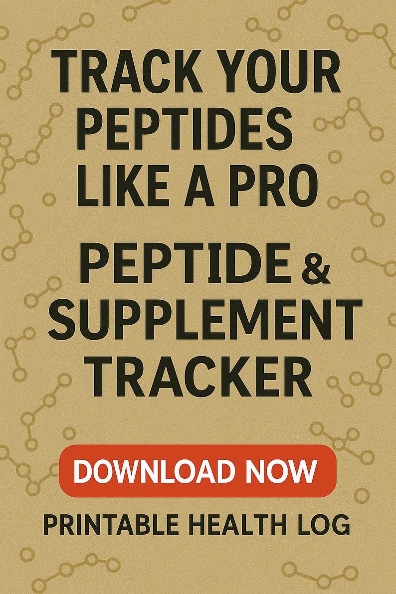 Peptide Journal Log – Printable Peptide Tracker for Peptides and ...