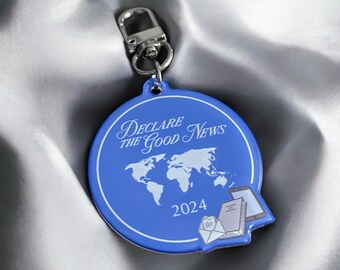 Declare the Good News 2024 Special Convention Floral Globe Keychain and ...