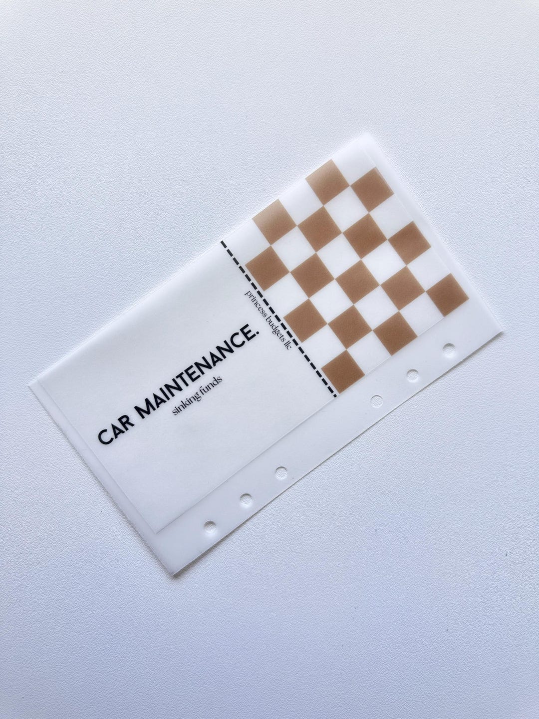 Brown Checkered Cash Envelopes | Dave Ramsey Inspired | Mini, A6, A7 - Etsy