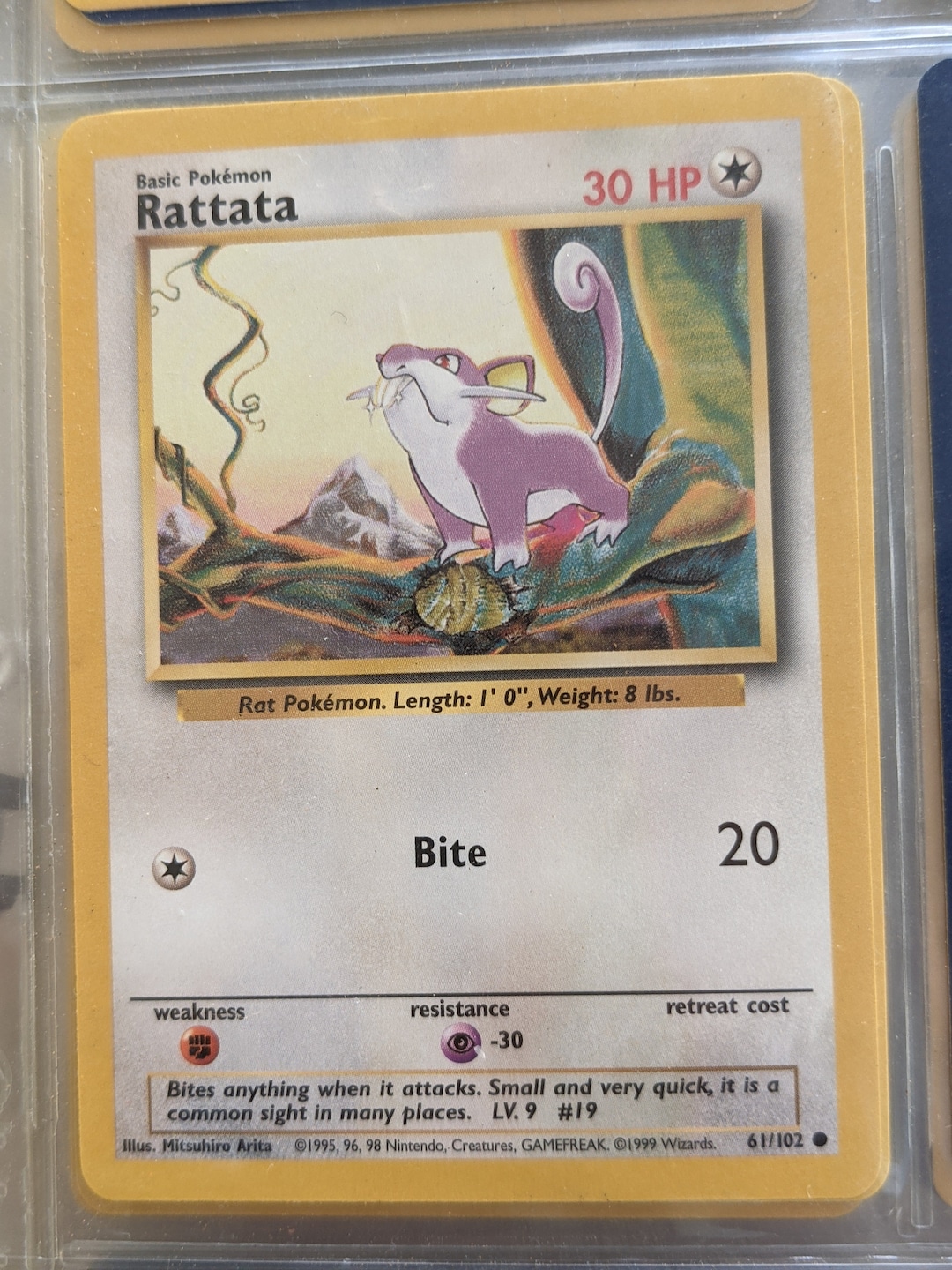 1999 Rattata Pokemon Card - Etsy