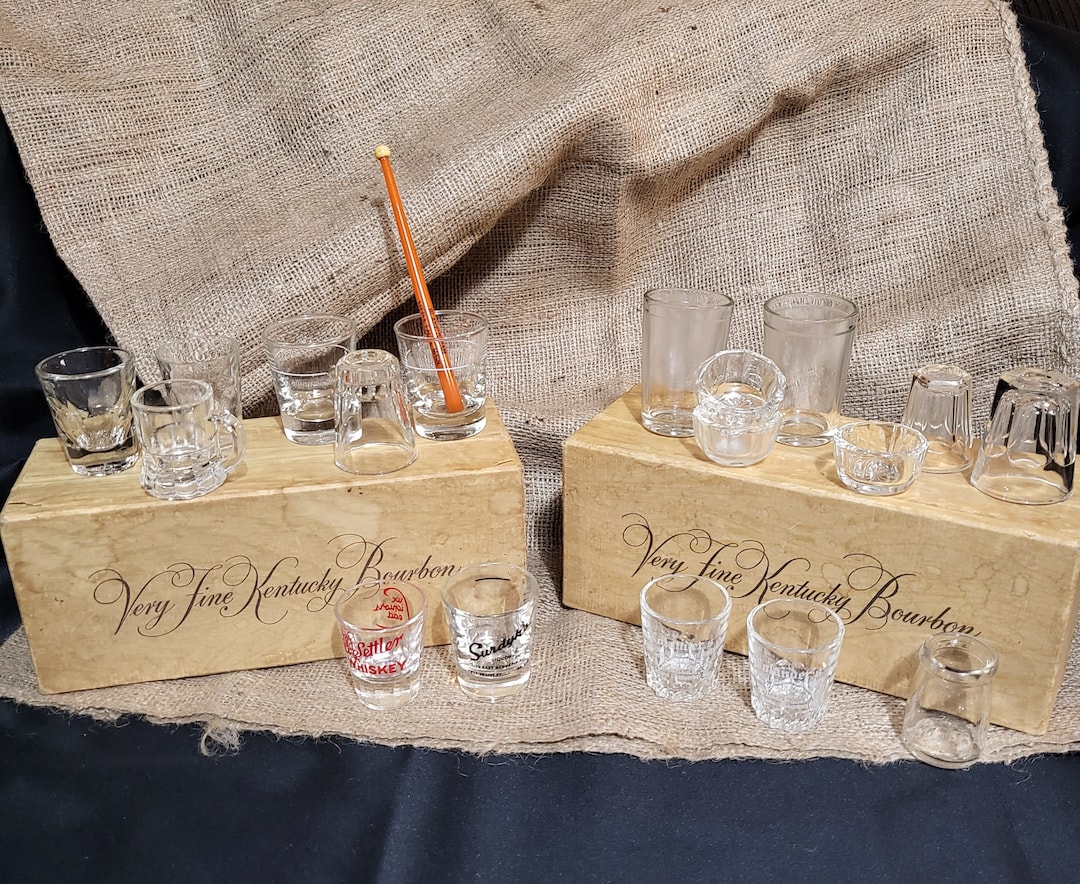 Vintage Shot Glass Collection - Etsy