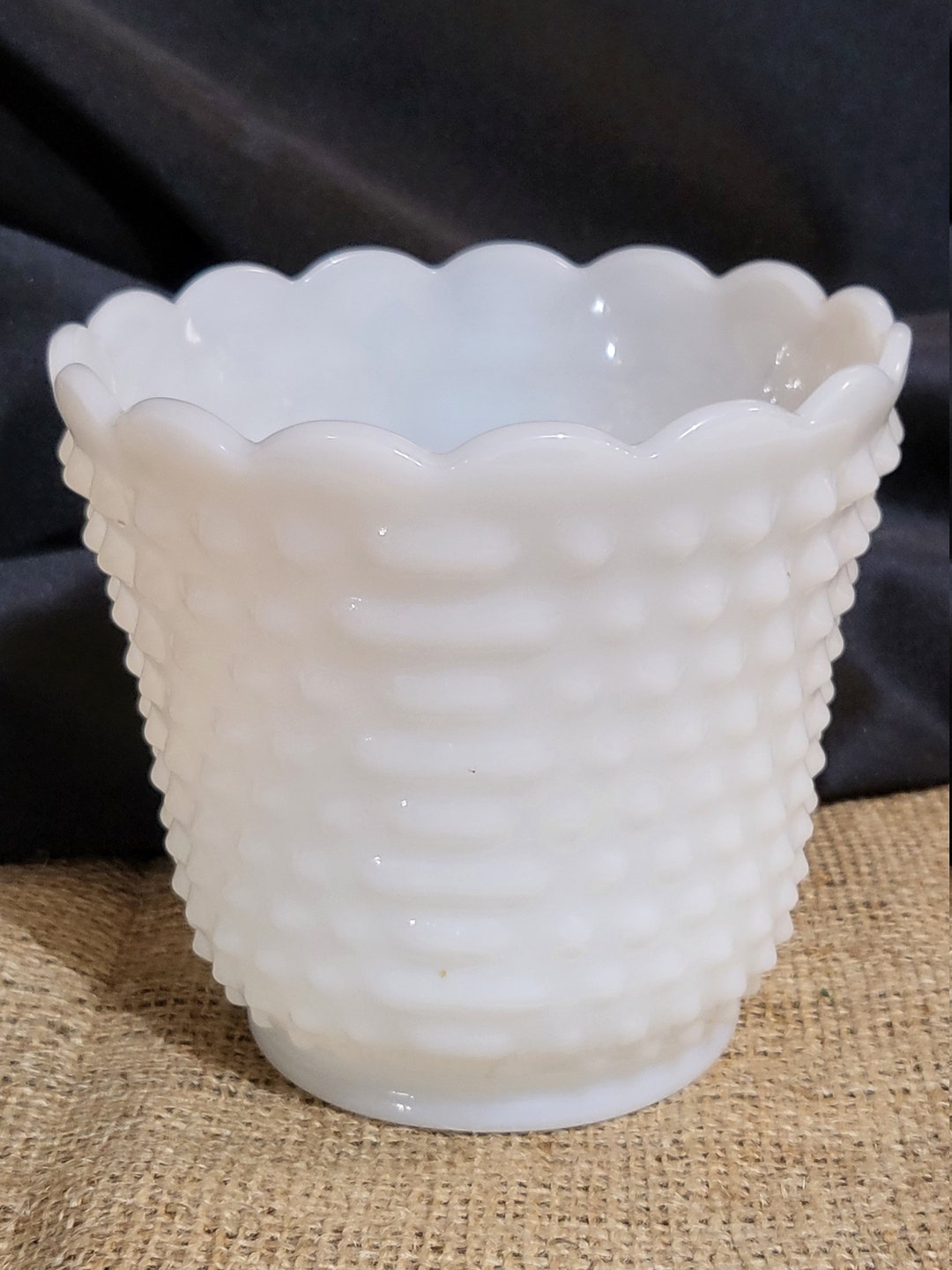 Vintage Fire King Milk Glass Bowl - Etsy