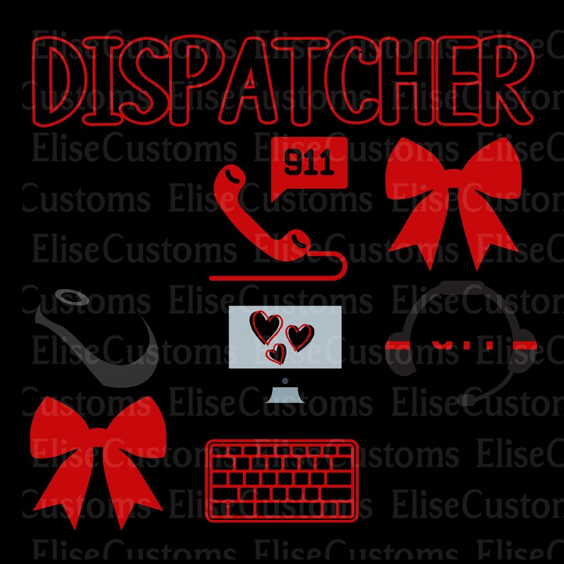 Dispatcher Valentine PNG | 911 Graphic, Shirt Design (digital Download ...