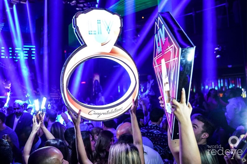 Wedding Ring LED Sign Great for Engagements Bachelorettes, Nightclub ...