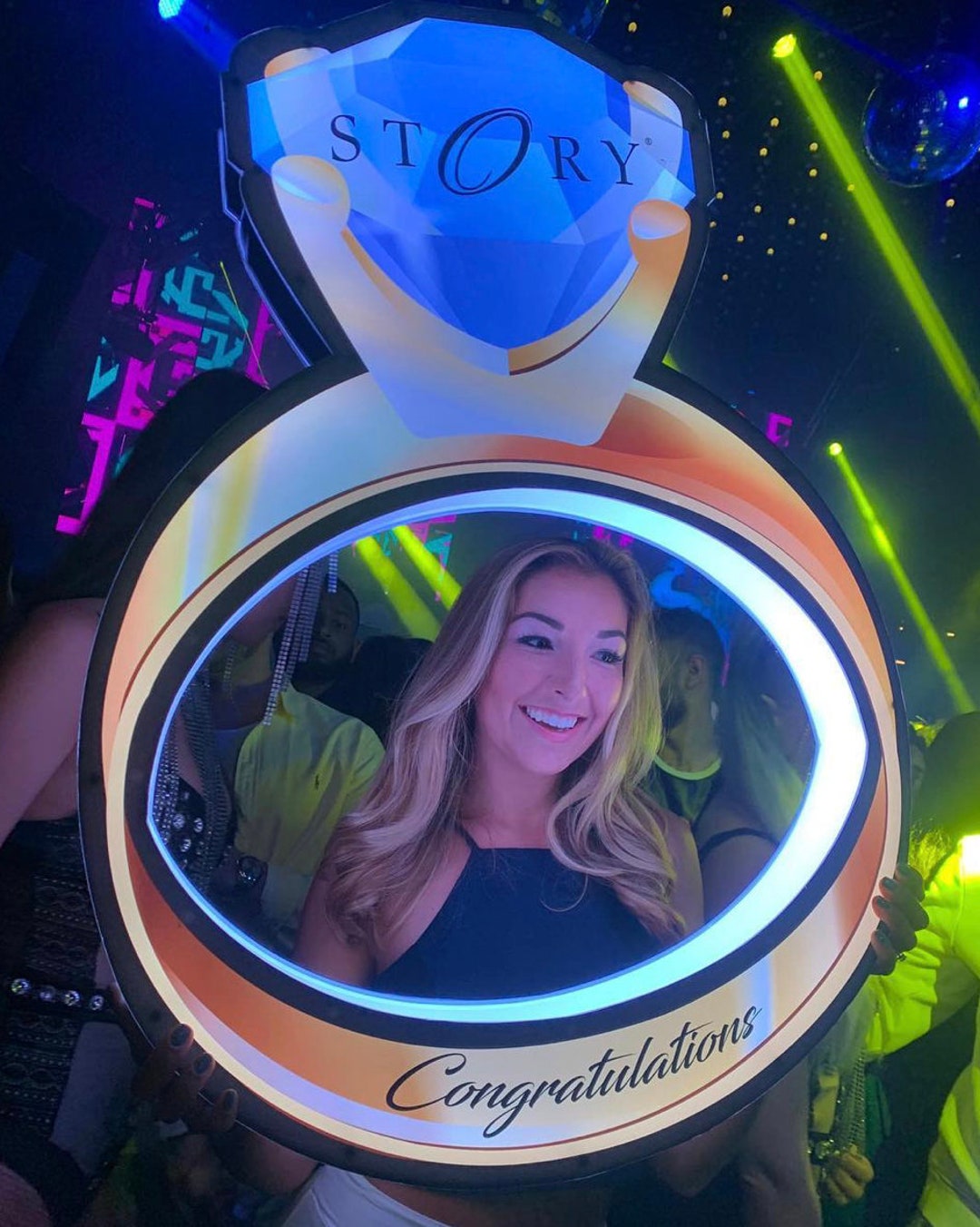 Wedding Ring LED Sign Great for Engagements Bachelorettes, Nightclub ...