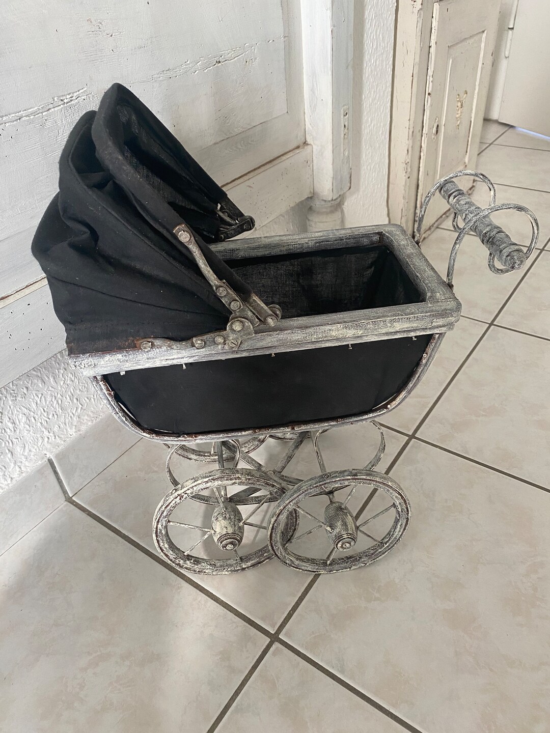 Doll Pram Decoration Antique Nostalgia Shabby Brocante - Etsy New Zealand