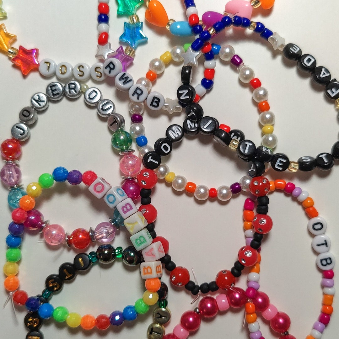 Custom Beaded Friendship Bracelet - Etsy