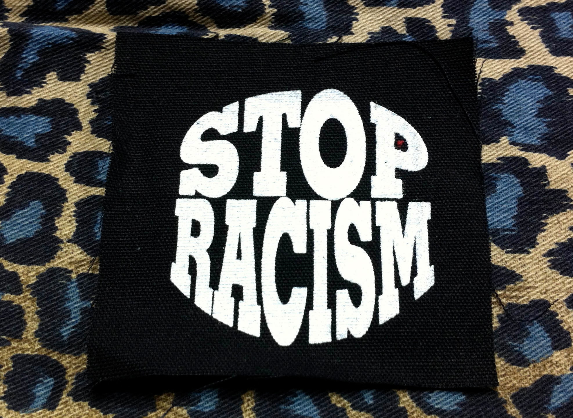 Stop Racism DIY Patch Punk Crust Black Flag off Leftover | Etsy