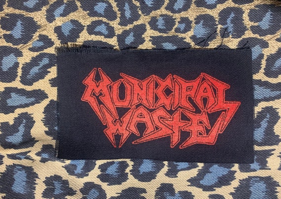 Municipal Waste DIY Patch Punk Crust Black Flag off Leftover - Etsy