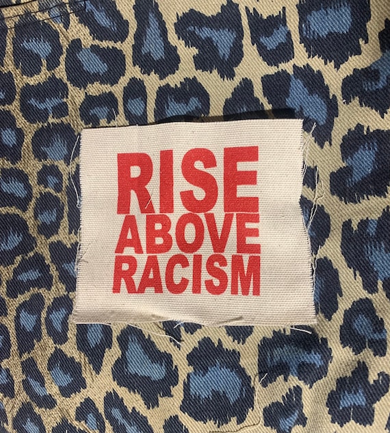 Rise Above Racism DIY Patch Punk Crust Black Flag off | Etsy