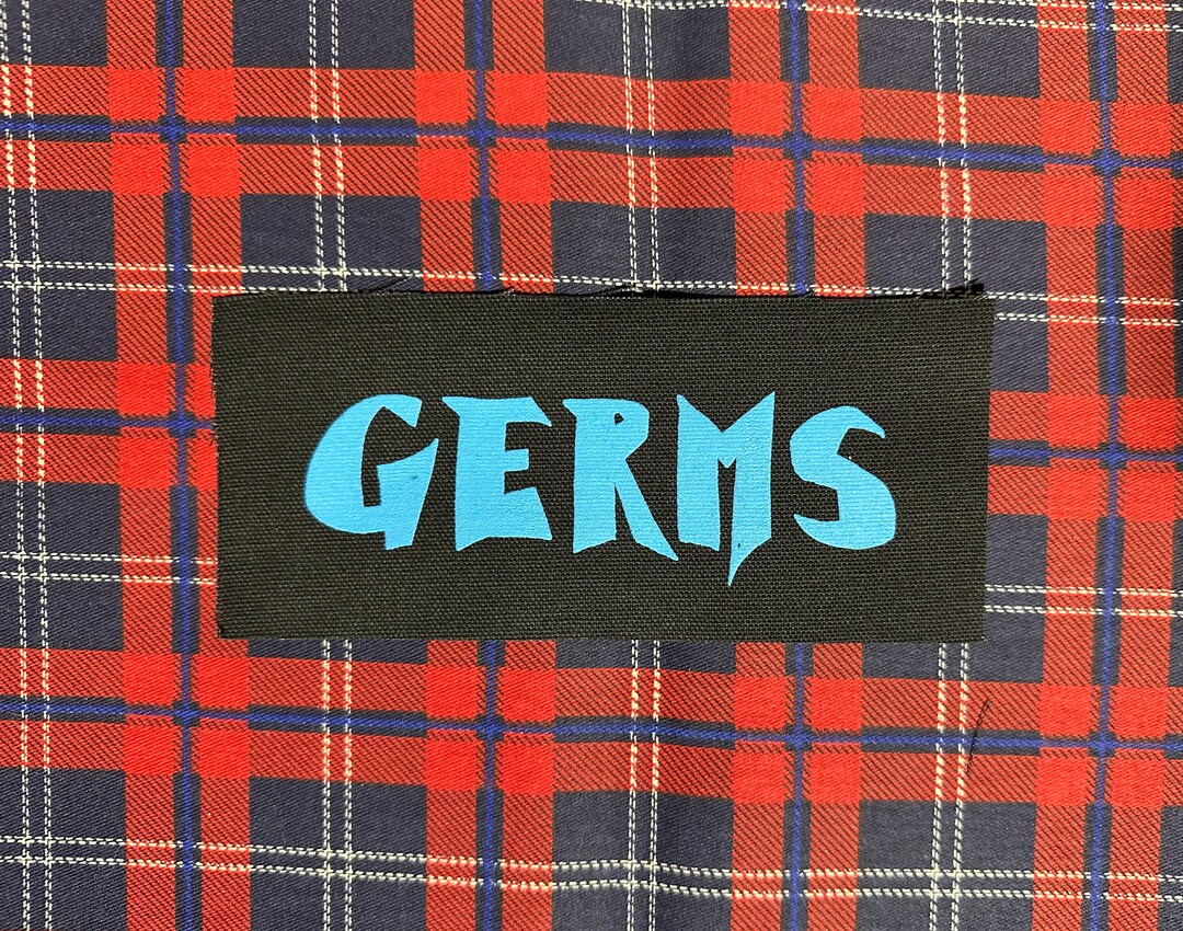 The Germs "logo" DIY Patch- Punk Ska Crust Leftover Crack Star Hipsters ...