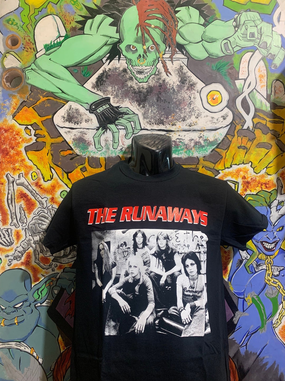 The Runaways "group" Shirt Joan Jett Lita Ford Jackie Fox Shirt Rock ...